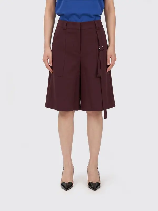 Patrizia Pepe Tailored Crêpe Shorts - Brown
