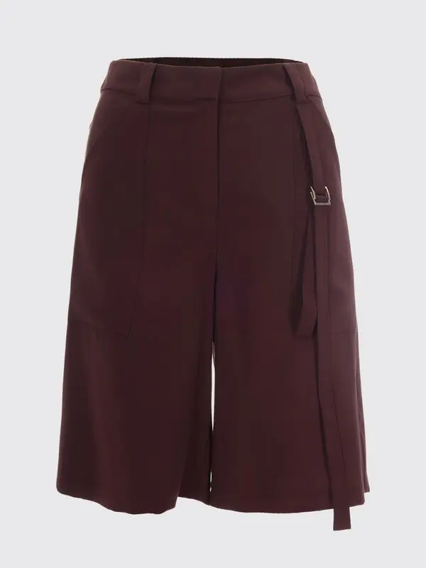 Patrizia Pepe Tailored Crêpe Shorts - Brown