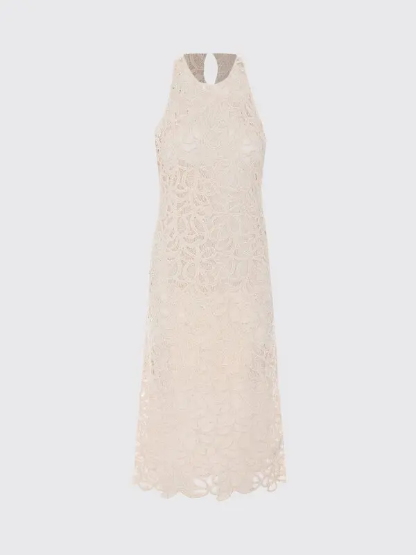 Patrizia Pepe Macramé Midi Dress