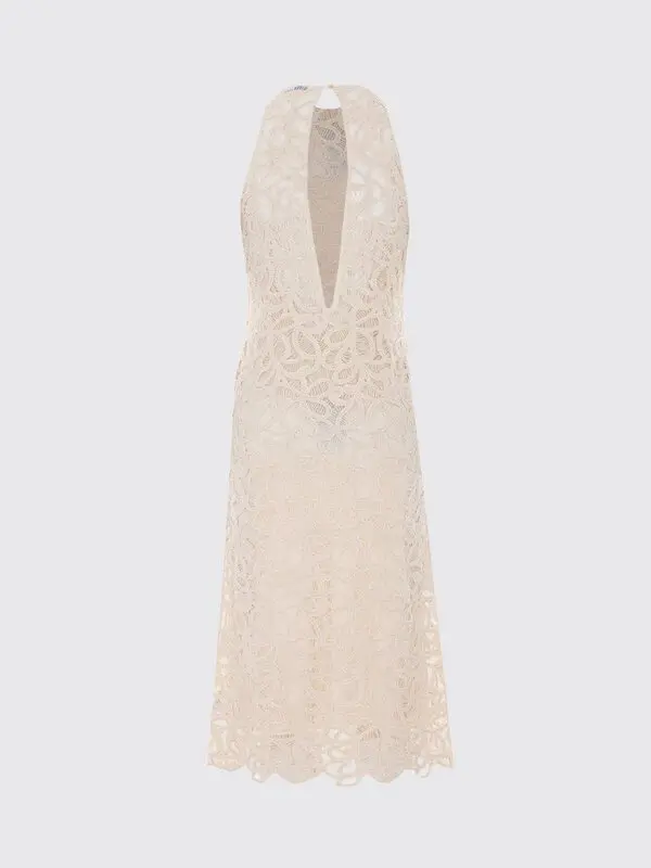 Patrizia Pepe Macramé Midi Dress