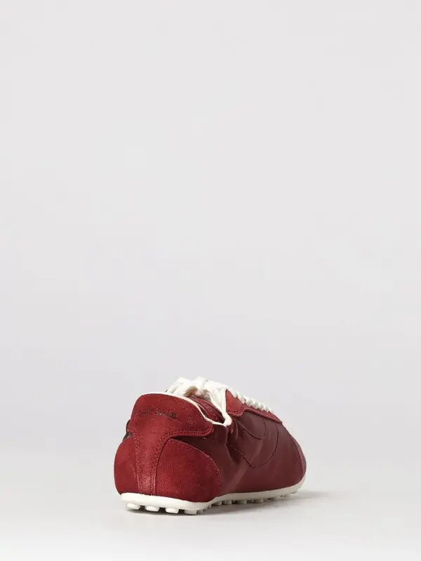 Paul Smith Satin And Suede Lace-up Sneakers - Red