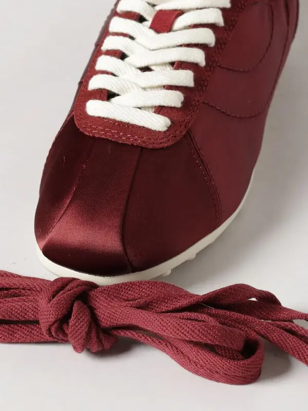 Paul Smith Satin And Suede Lace-up Sneakers - Red