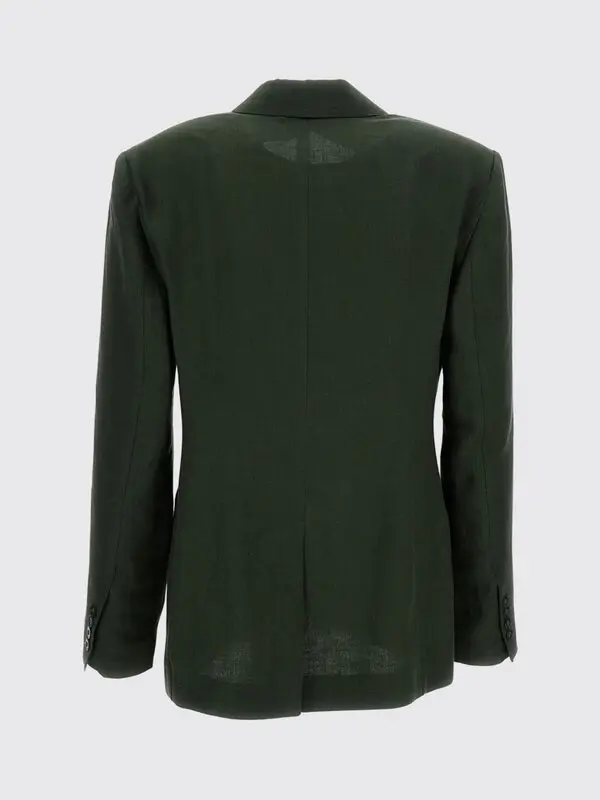 Max Mara Single-breasted Linen Blazer - Green