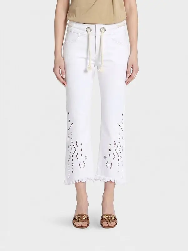 Isabel Marant Étoile Alison Cropped Jeans - White
