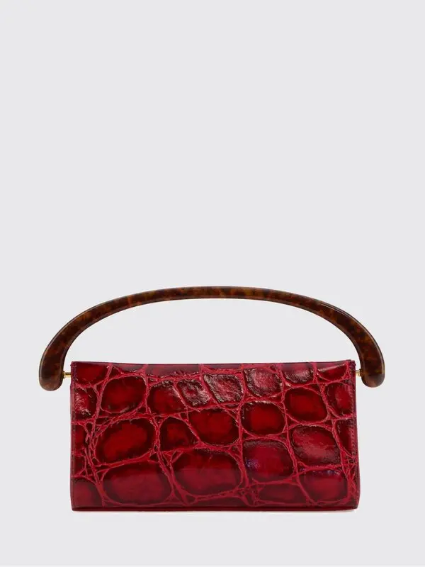 Dries Van Noten Croc Effect Top Handle Bag