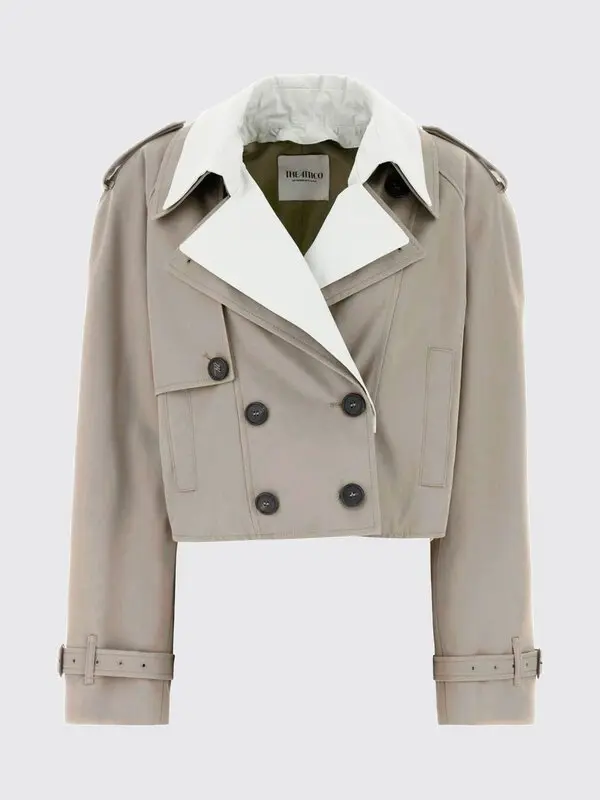 Attico Cropped Double Breasted Jacket