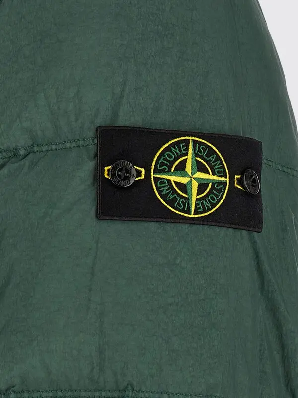 Stone Island Quilted Water-repellent Nylon Down Jacket - Olive