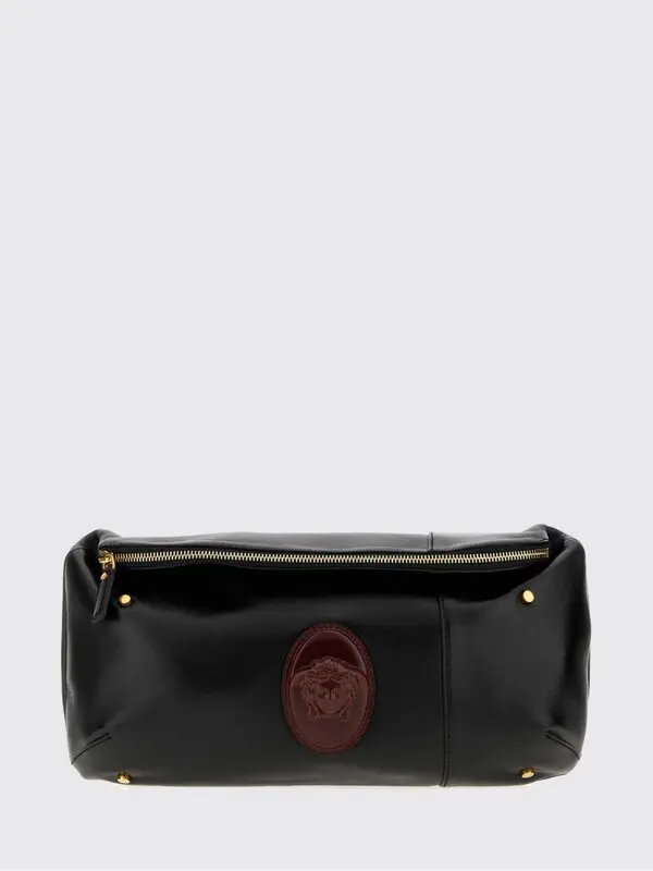 Versace Lou Nappa Leather Belt Bag - Black