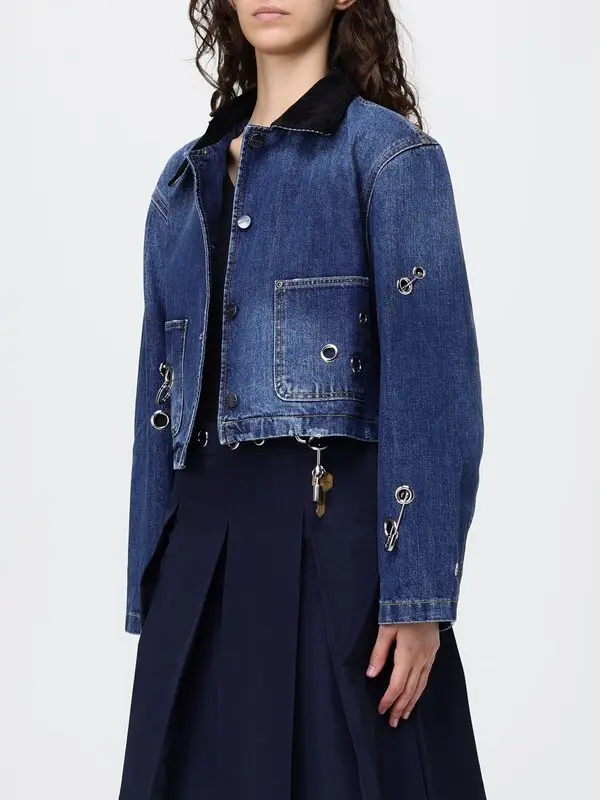 Marc Jacobs Cropped Jacket With Punk Embellishments