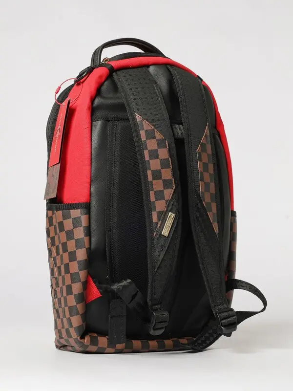 SPRAYGROUND Saffiano Coated Cotton Checkered Backpack