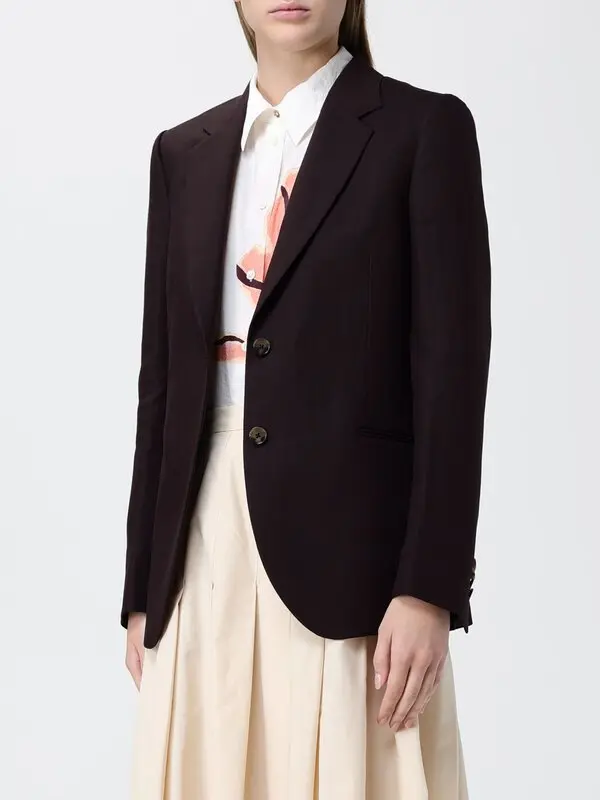 Paul Smith Single Breasted Linen Blazer - Violet