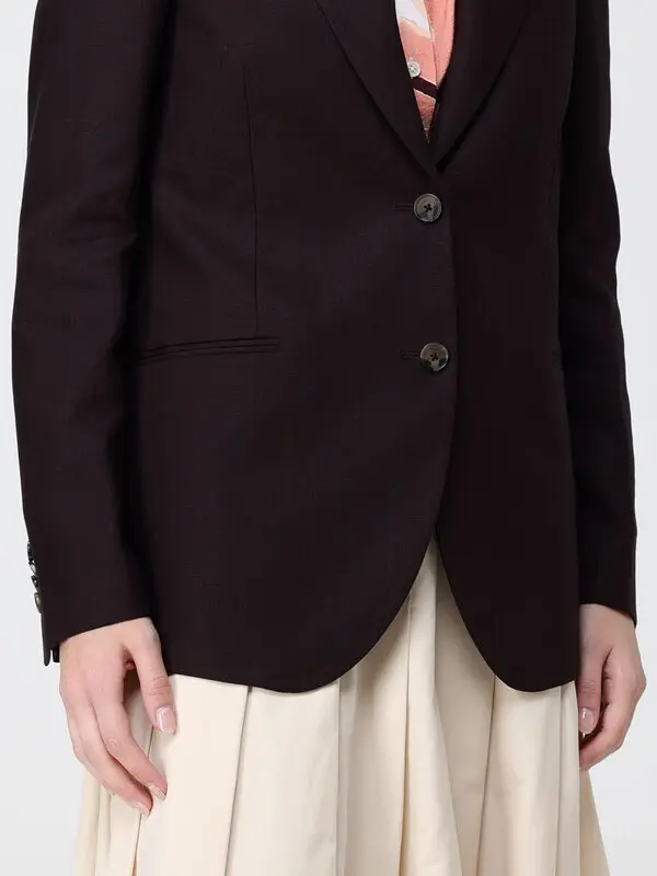 Paul Smith Single Breasted Linen Blazer - Violet