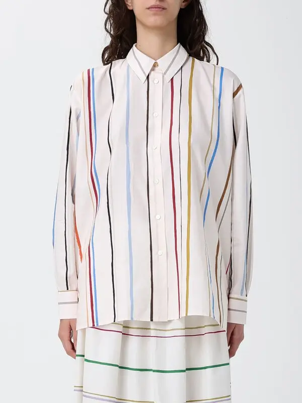 Paul Smith Striped Cotton Blend Shirt - White