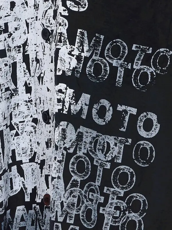 Y3 Printed Viscose And Linen Shirt