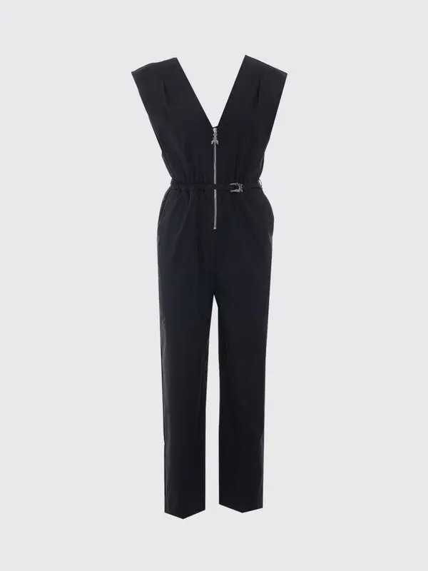 Patrizia Pepe Sleeveless V-neck Zip-up Jumpsuit