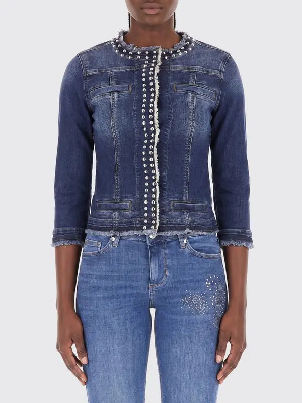 Liu Jo Embellished Denim Jacket - Blue