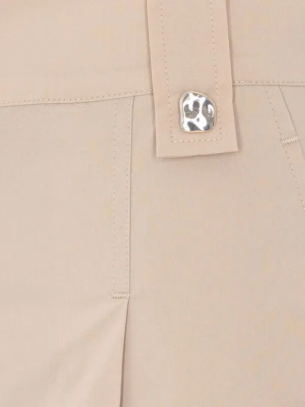 Liu Jo Cotton Blend Embroidered Shorts