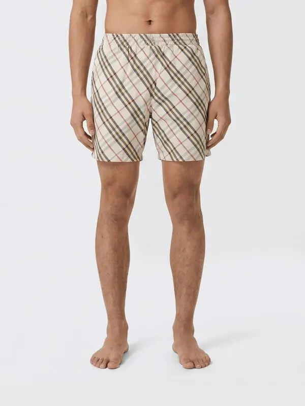 Burberry Checked Swim Trunks