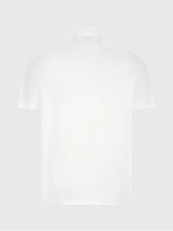 Zegna Basic Cotton Polo Shirt - White