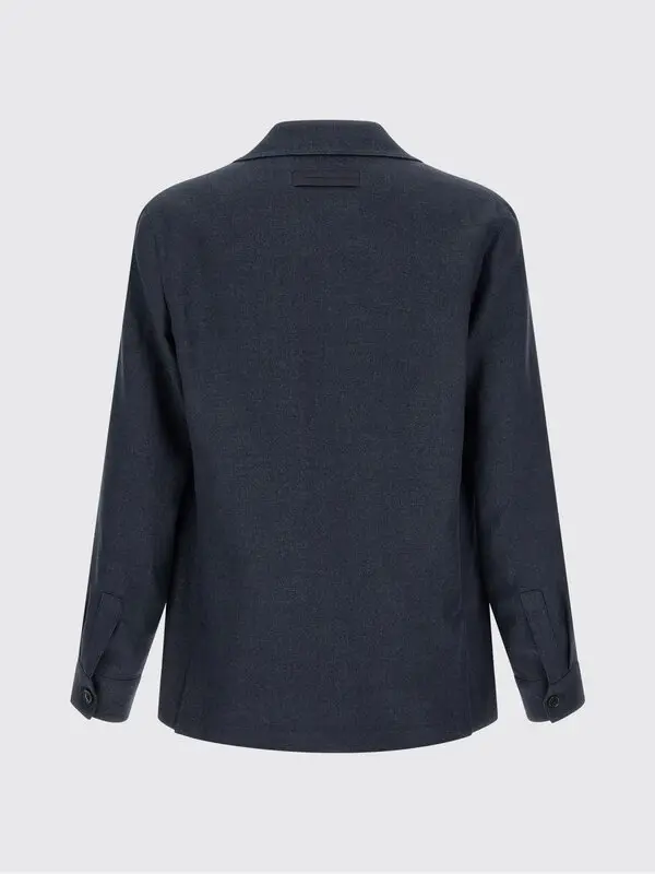 Zegna Single-breasted Linen And Wool Blend Blazer