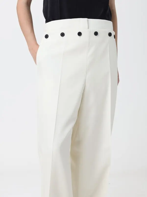BOSS Tailored Wide Leg Trousers With Button Detailing