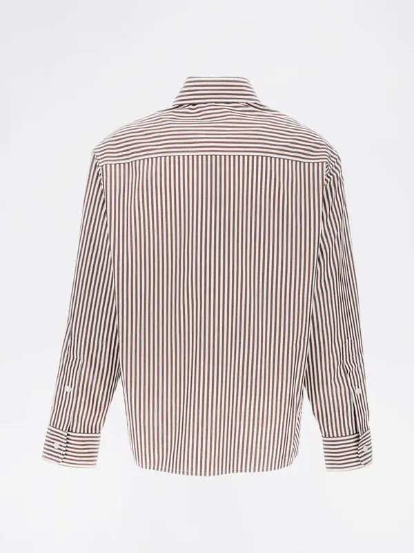DES_PHEMMES Embroidered Striped Shirt