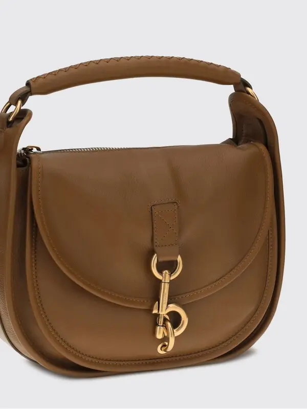 Burberry B-clip Leather Handbag - Hazel