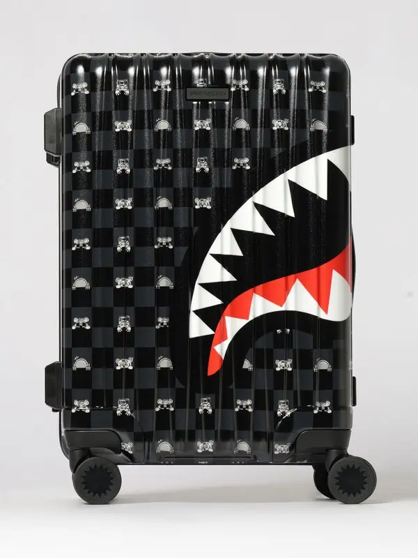 SPRAYGROUND Polycarbonate Trolley With Printed Logo - Black