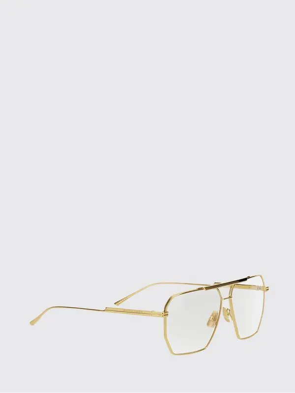 Bottega Veneta Aviator Sunglasses In Metal - Gold
