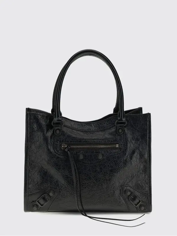 Balenciaga Le City Arena Leather Bag - Black