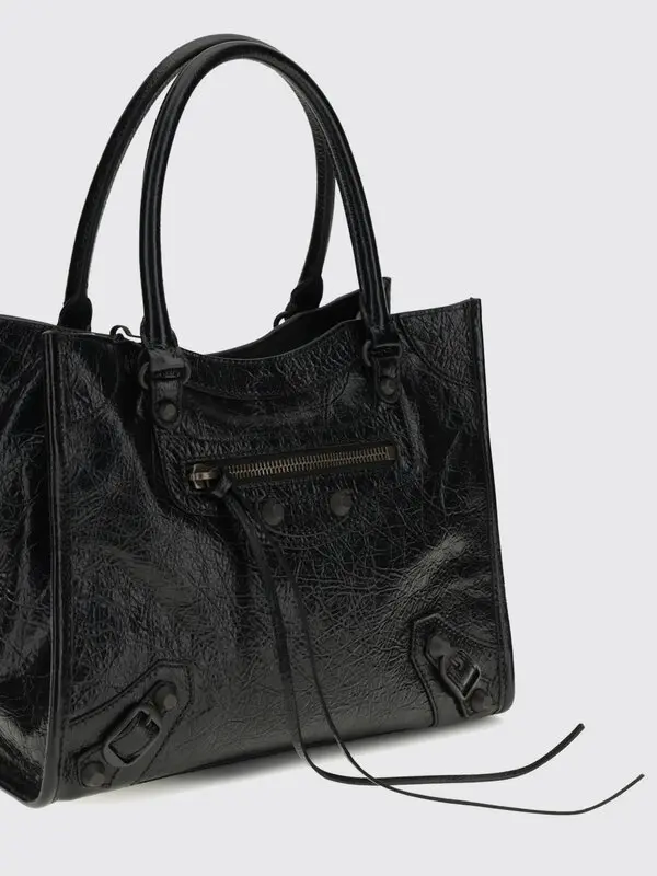 Balenciaga Le City Arena Leather Bag - Black