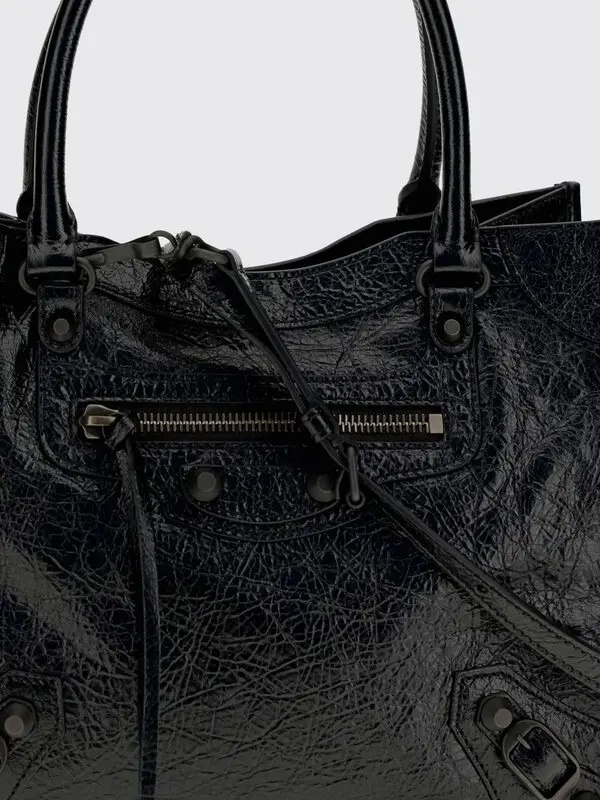Balenciaga Le City Arena Leather Bag - Black