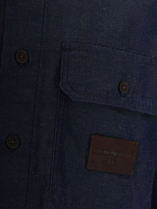 Emporio Armani Cotton Blend Casual Shirt