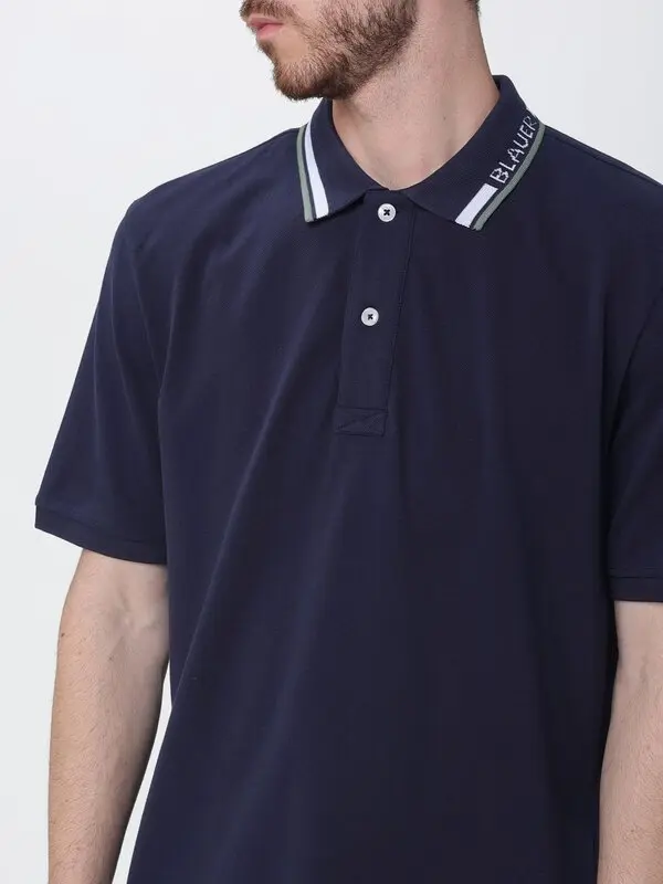BLAUER. Cotton Polo Shirt