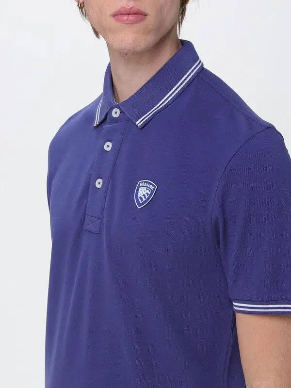 BLAUER. Polo Shirt - Blue