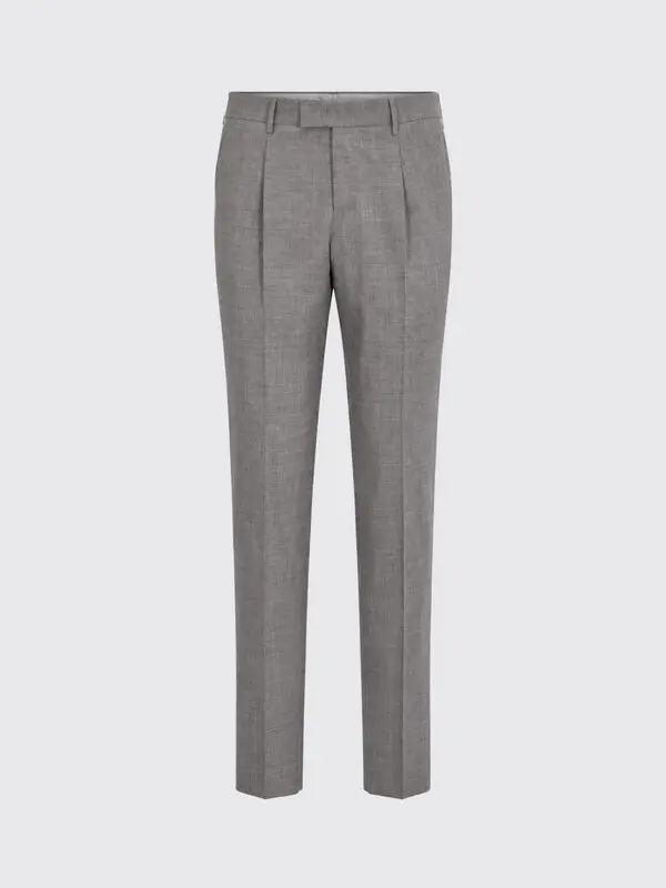 PT TORINO Stretch Virgin Wool Chino Trousers - Grey