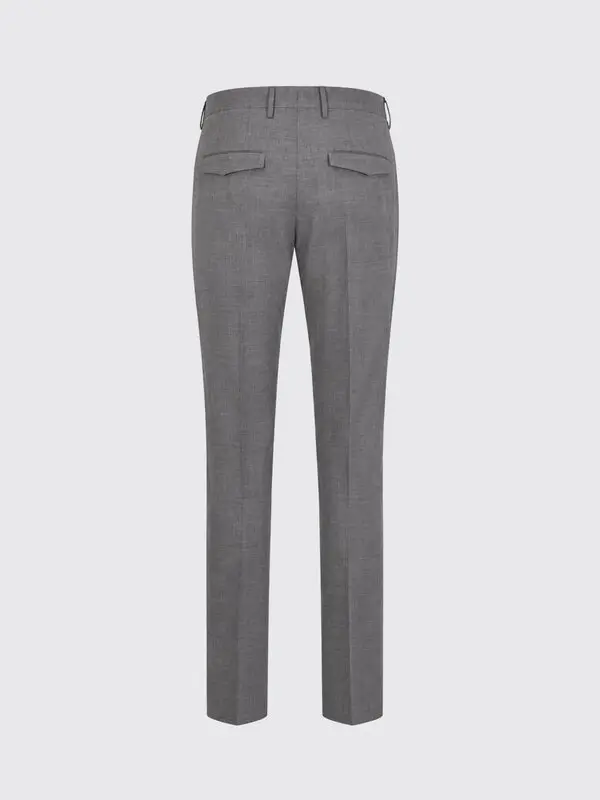 PT TORINO Stretch Virgin Wool Chino Trousers - Grey