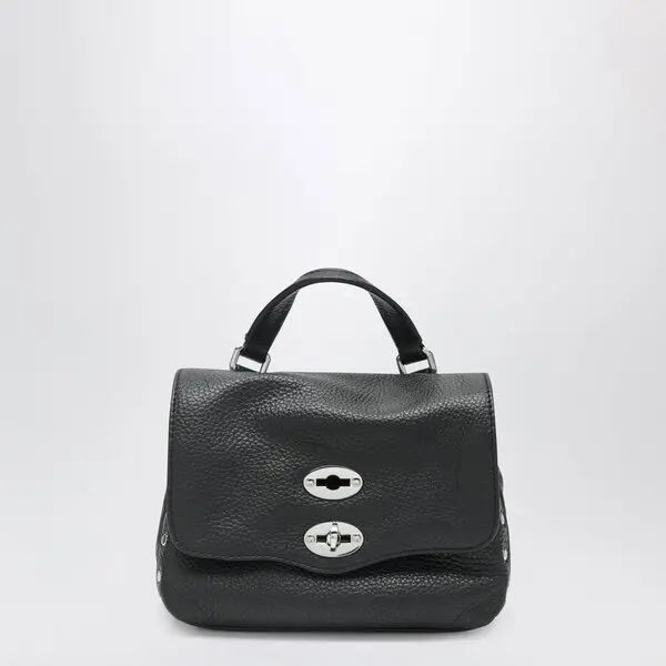 ZANELLATO Baby Postina Bag In Hammered Leather - Black
