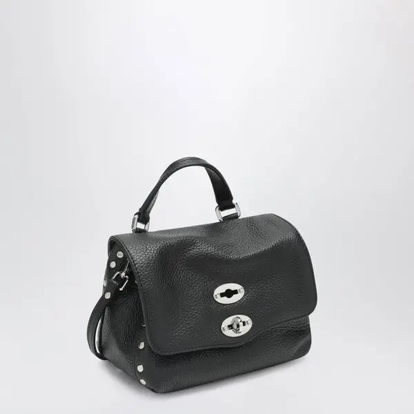 ZANELLATO Baby Postina Bag In Hammered Leather - Black