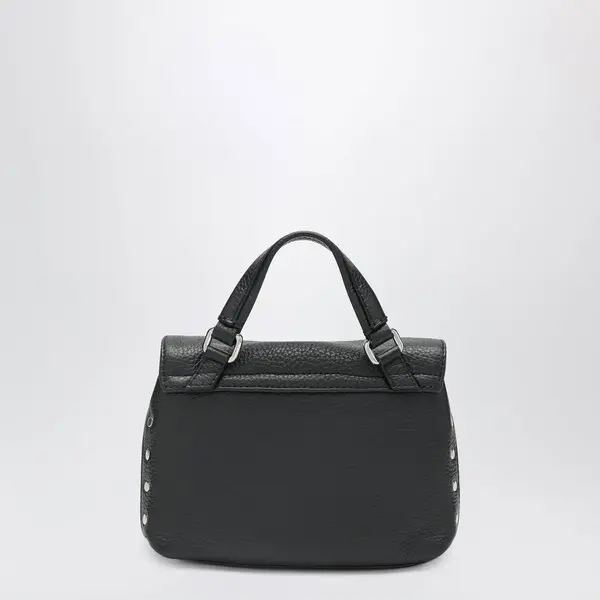 ZANELLATO Baby Postina Bag In Hammered Leather - Black