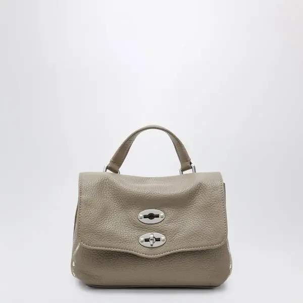 ZANELLATO Postina Mini Bag In Hammered Leather - Grey