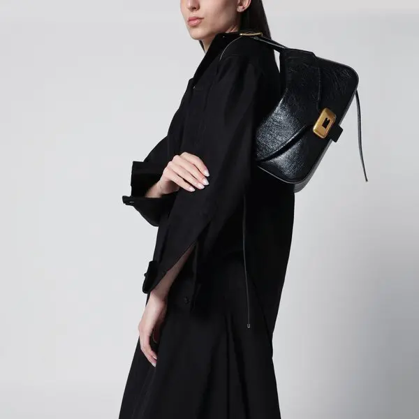 Balenciaga Clicca Shoulder Bag In Lambskin Leather