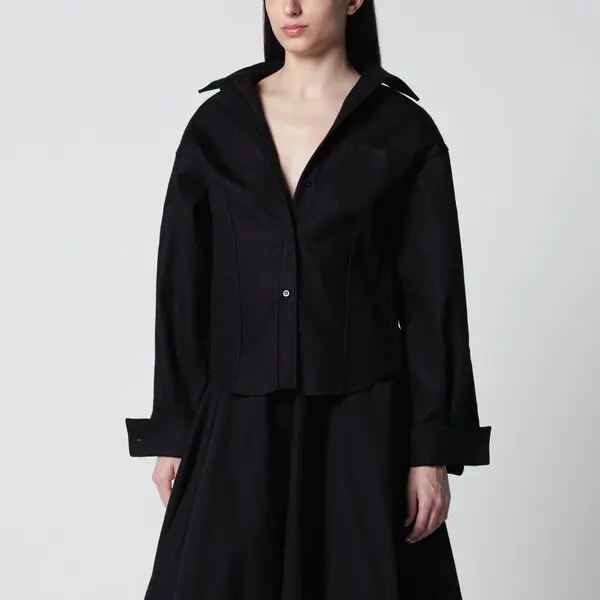 Balenciaga Classic Cocoon Shirt In Double Cotton