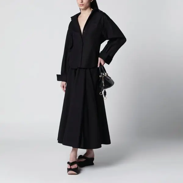 Balenciaga Classic Cocoon Shirt In Double Cotton