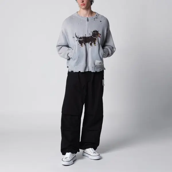 Mihara Yasuhiro Dachshund Jacquard Cardigan