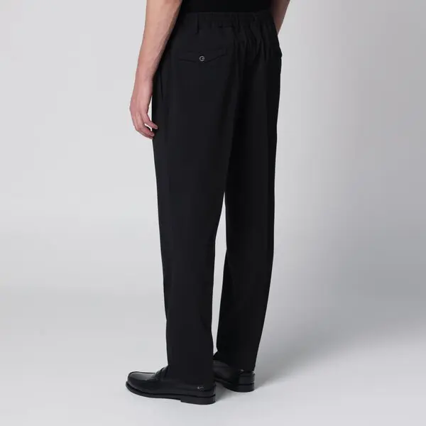 SANTANIELLO Wool Blend Tailored Trousers