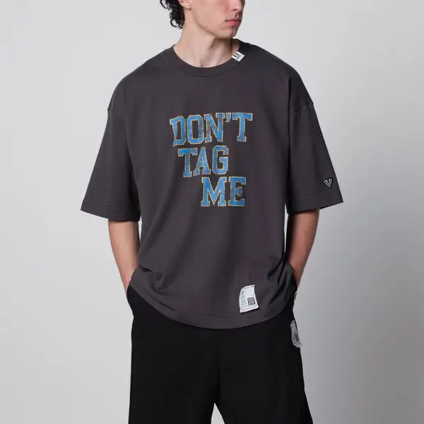 Mihara Yasuhiro Don't Tag Me Cotton T-shirt - Black