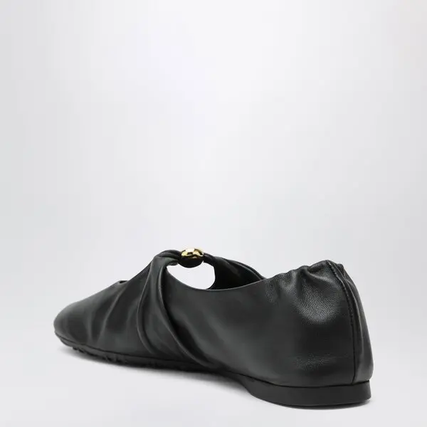 Loewe Nappa Pebble Ballerina Flats - Black