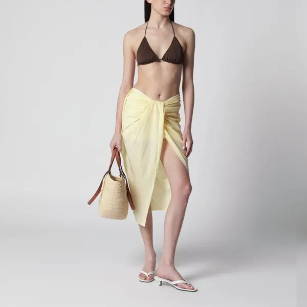 Jacquemus Asymmetric Draped Pareo Skirt
