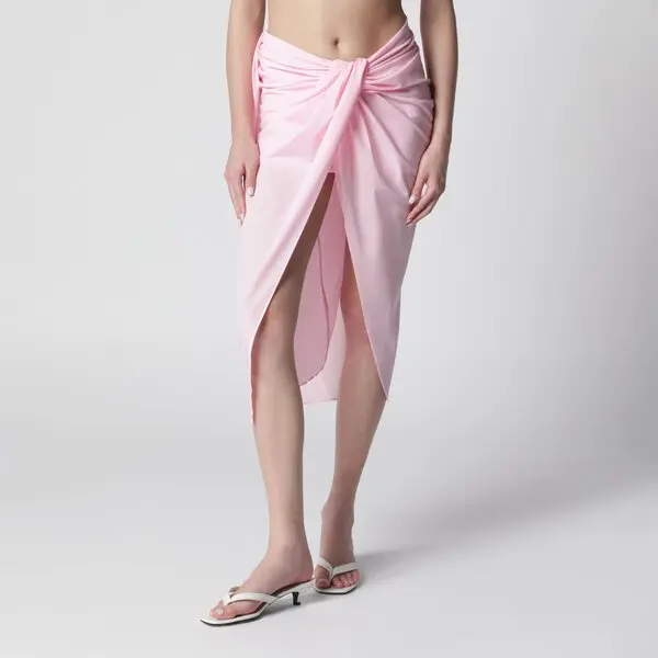 Jacquemus Light Asymmetric Pareo Skirt